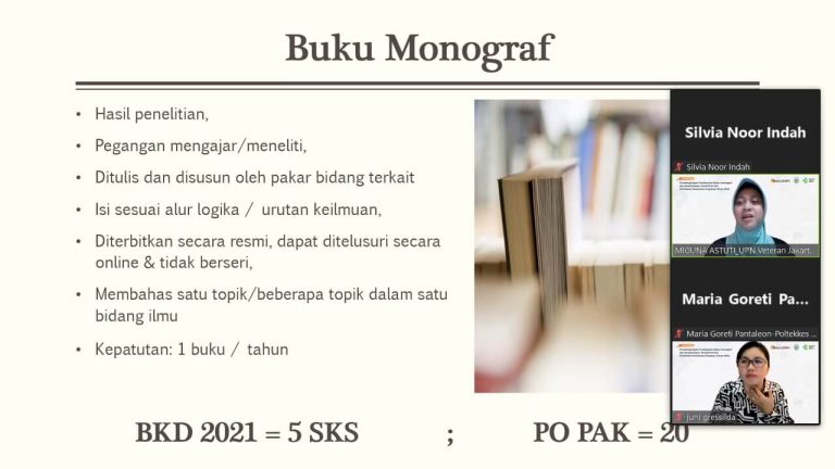 Webinar Pendampingan Pembuatan Buku Monograf dan Book Chapter Prodi Gizi Poltekkes Kemenkes Kupang