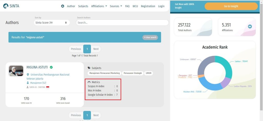 Cara Mengetahui H-Indeks di Sinta, Scopus, dan Google Scholar