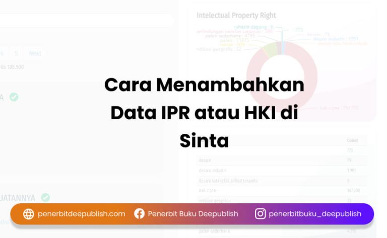Cara Menambahkan Data IPR atau HKI di Sinta