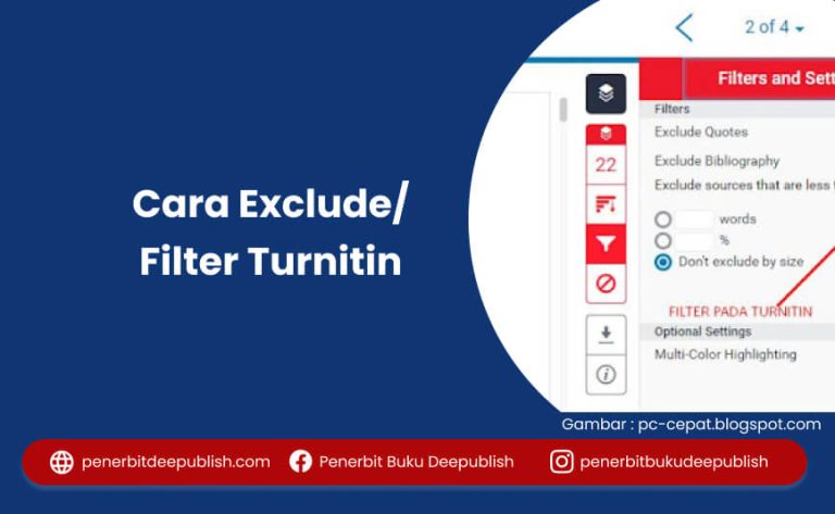 Cara Exclude Turnitin, Filter Agar Skor Plagiasi Turun