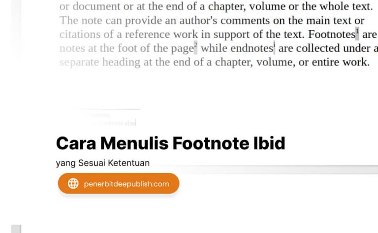 Cara Menulis Footnote Ibid yang Sesuai Ketentuan
