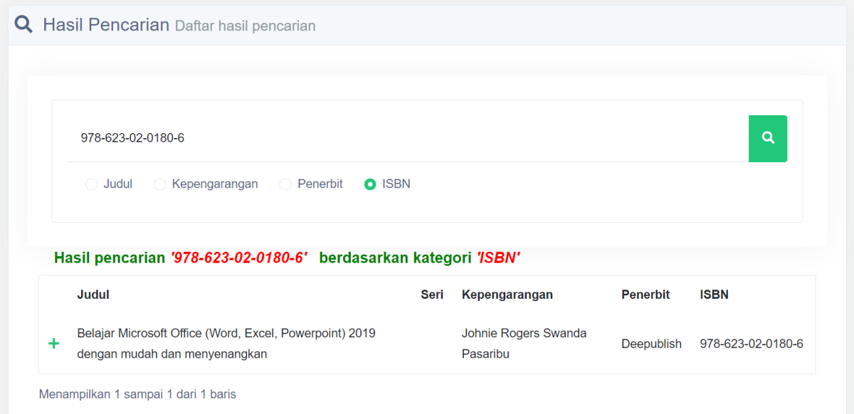 Cara Cek ISBN di Web Perpusnas dengan Benar