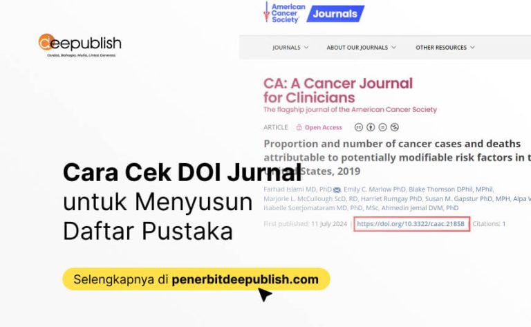 Cara Cek DOI Jurnal untuk Menyusun Daftar Pustaka