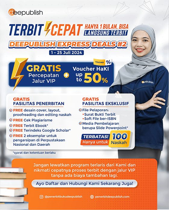Deepublish Express Deals 2024, Terbitkan Buku 1 Bulan