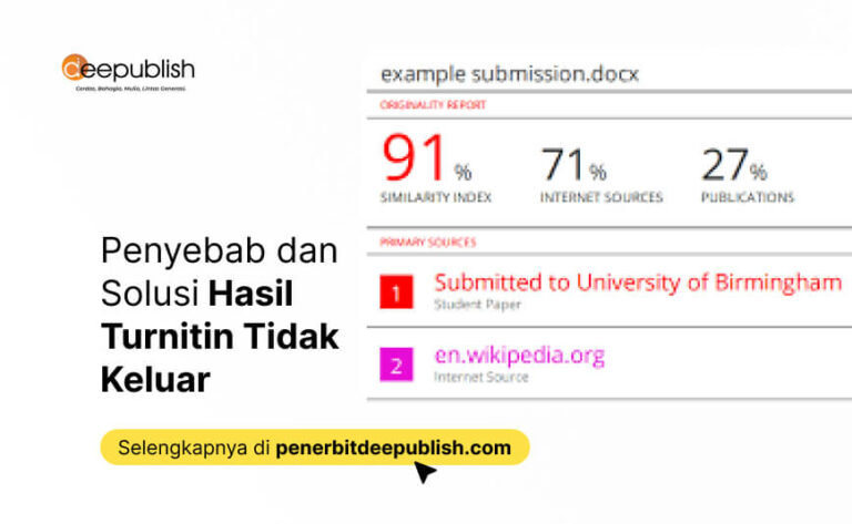 Penyebab dan Solusi Hasil Turnitin Tidak Keluar