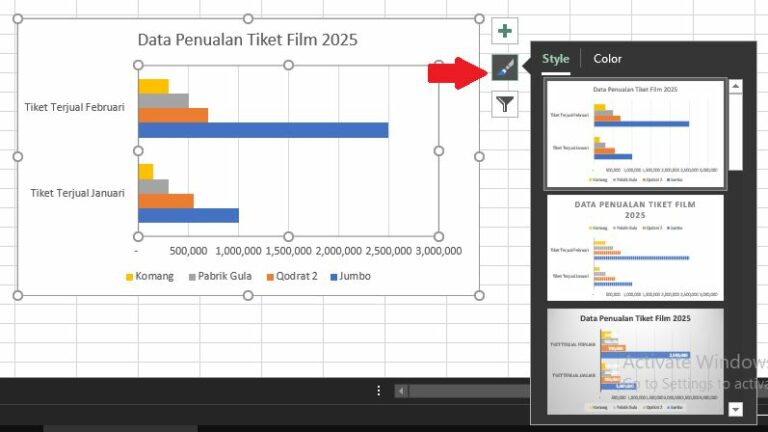 Cara Membuat Grafik di Excel dengan 2 dan 3 Variabel